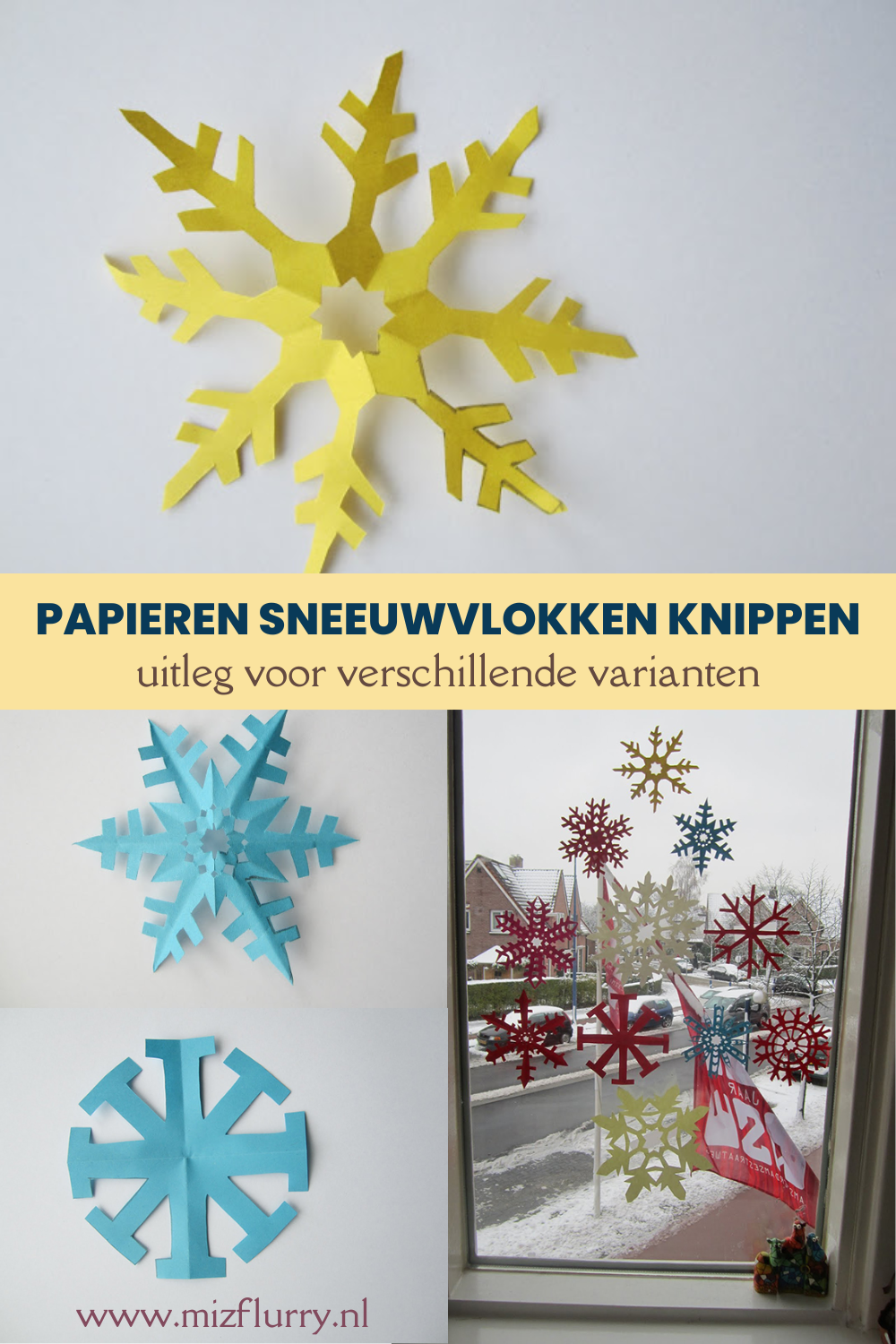 Winter knutselen: ideeën om een sneeuwvlok te maken - MizFlurry ...